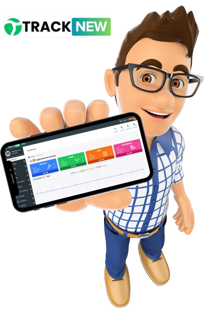 No.1 Service Tracking CRM Software - Track-New Service CRM